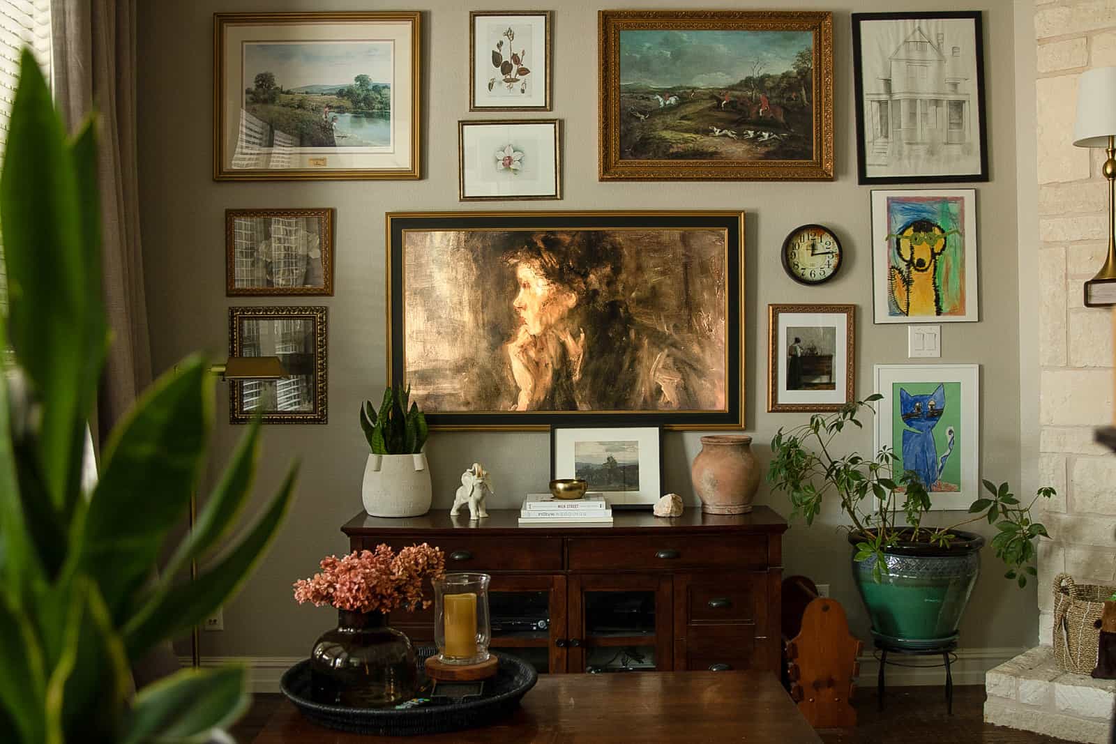 Create a Gallery Wall with a TV